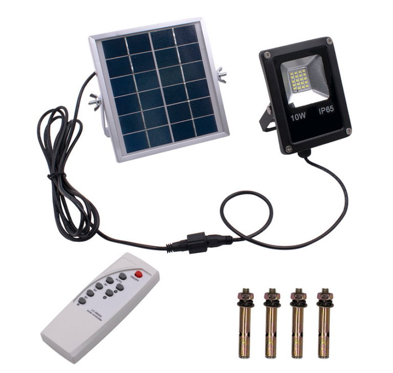 IP65 Waterproof 10W 4500LM Solar LED Floodlight – LED Lighting Blog