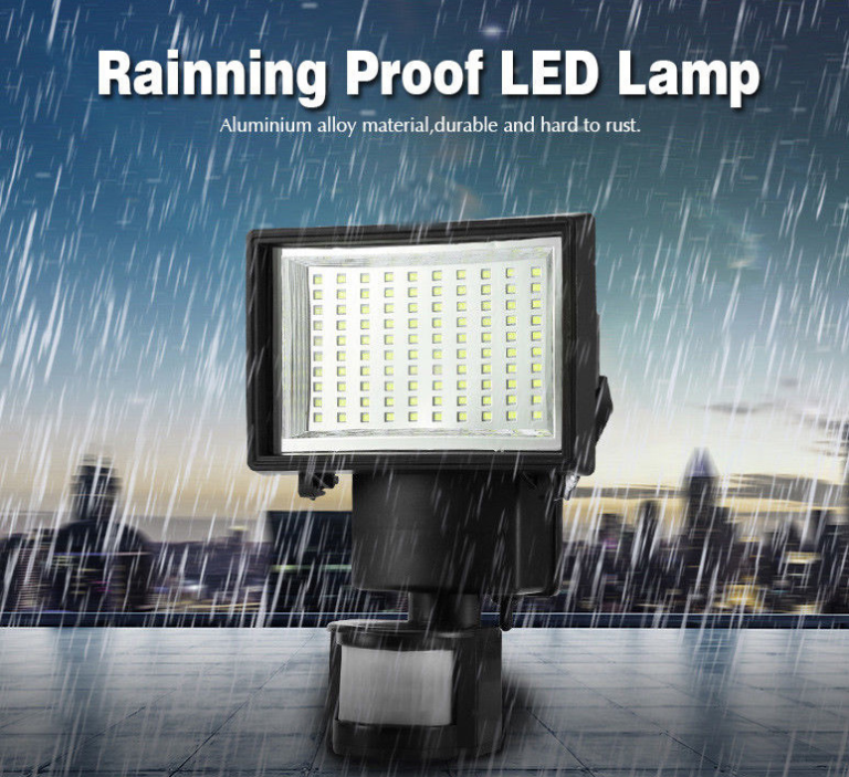 PIR Motion Sensor Solar Power 120LED Wall Floodlight – LED Lighting Blog