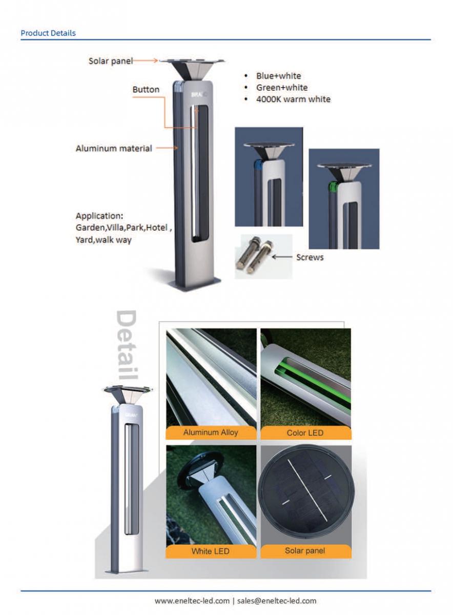 Solar Bollard Led Lights | Eneltec Group